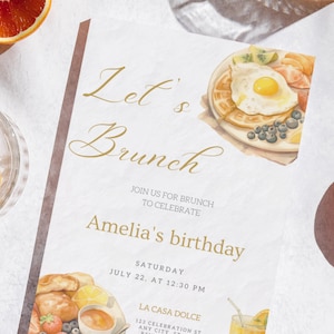 Bithday Brunch Invitation Boozy Brunch Invite Brunch and Bubbly Post ...