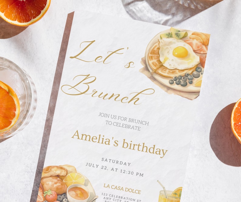 Bithday Brunch Invitation Boozy Brunch Invite Brunch and Bubbly Post ...
