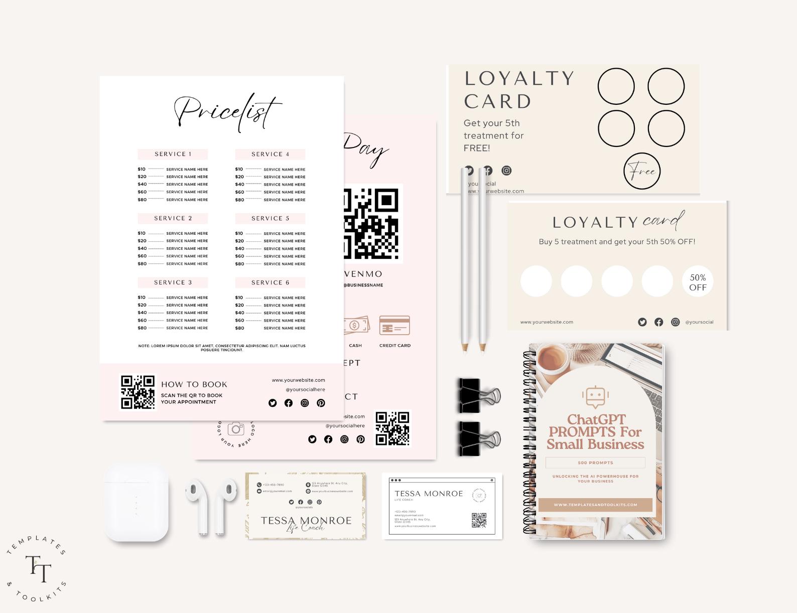 Business Marketing Bundle, Full Branding Package DIY Branding Kit ...