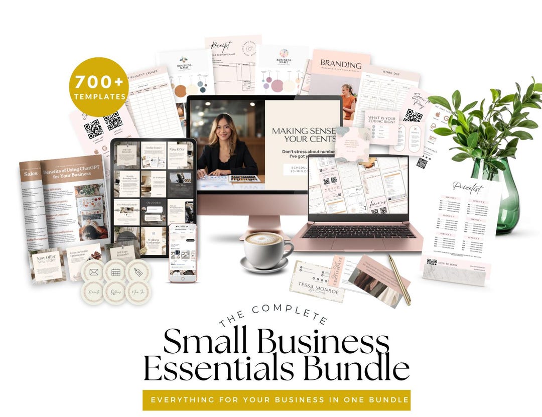 Business Marketing Bundle, Full Branding Package DIY Branding Kit ...