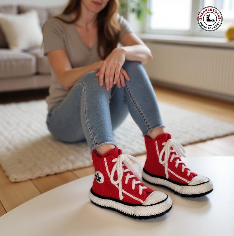 Cozy Indoor Footwear – Handmade Soft Slipper Socks and Wrist Cuffs Set ...
