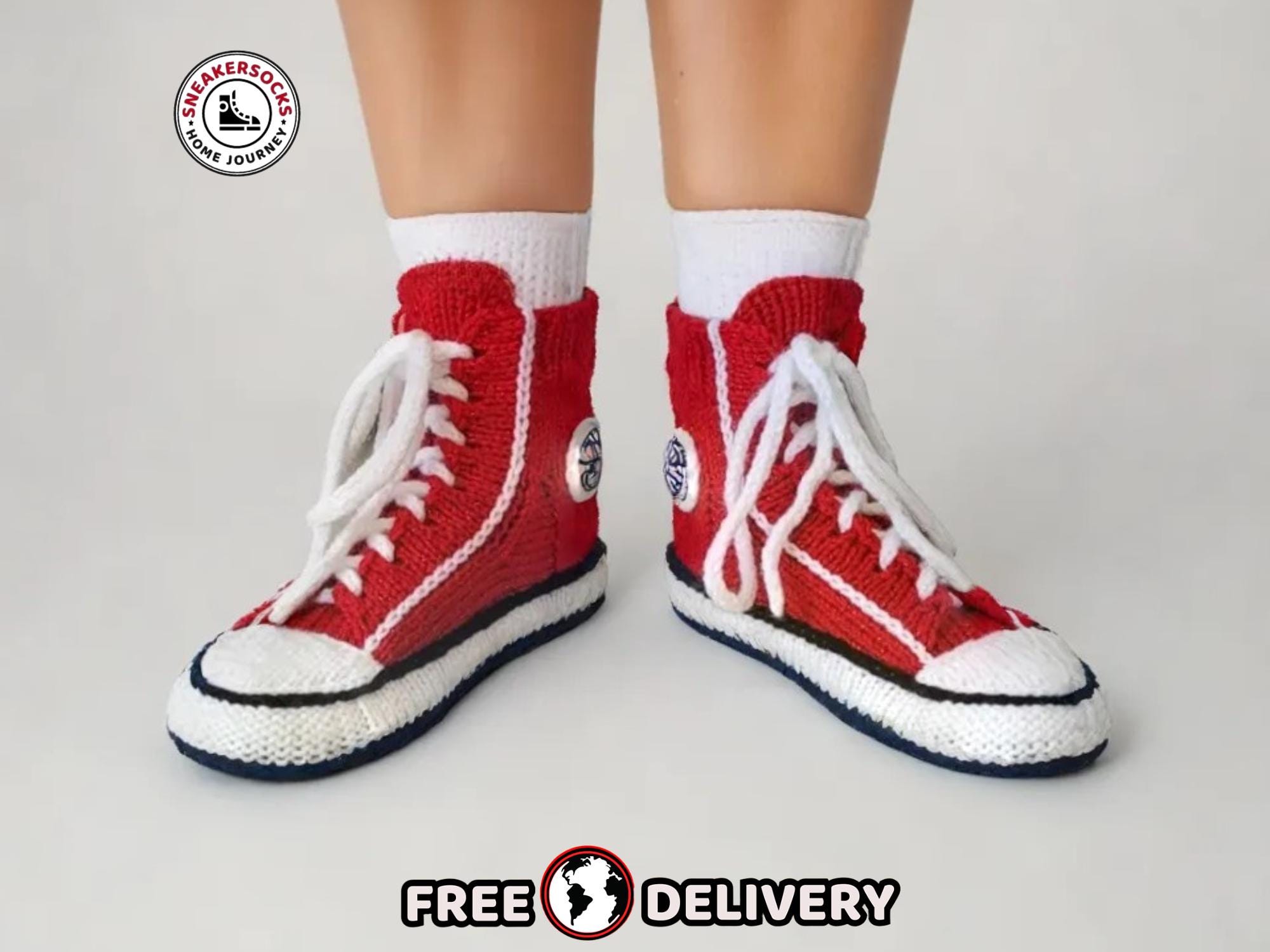 Cozy Indoor Footwear – Handmade Soft Slipper Socks and Wrist Cuffs Set ...