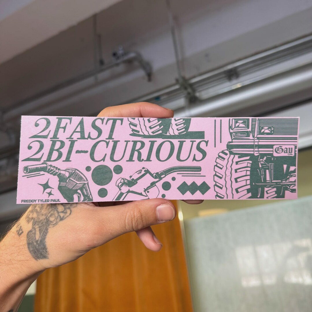 2 Fast 2 Bi-curious Bumper Sticker - Etsy