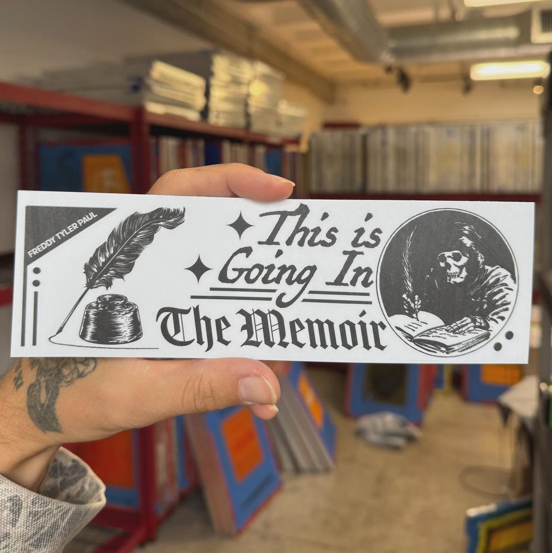 The Memoir Bumper Sticker - Etsy