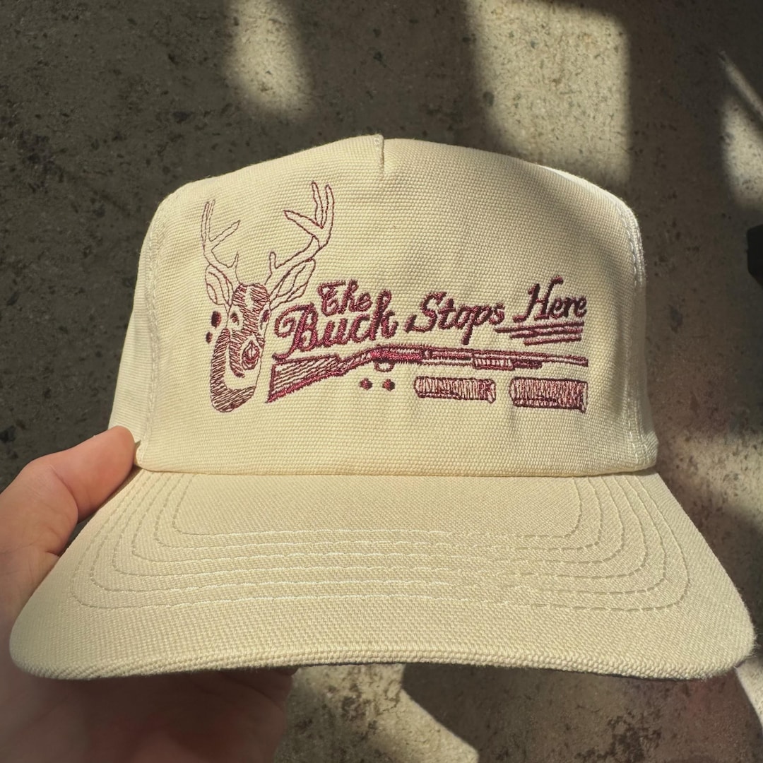 The Buck Stop Here Funny Embroidered Snap Back Hat Made to Order - Etsy