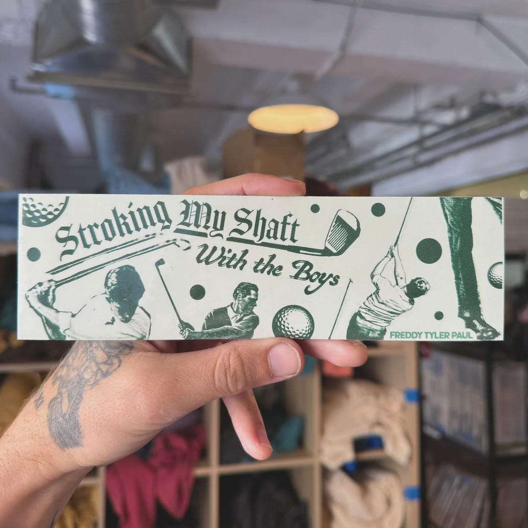 Stroking My Shaft Bumper Sticker - Etsy