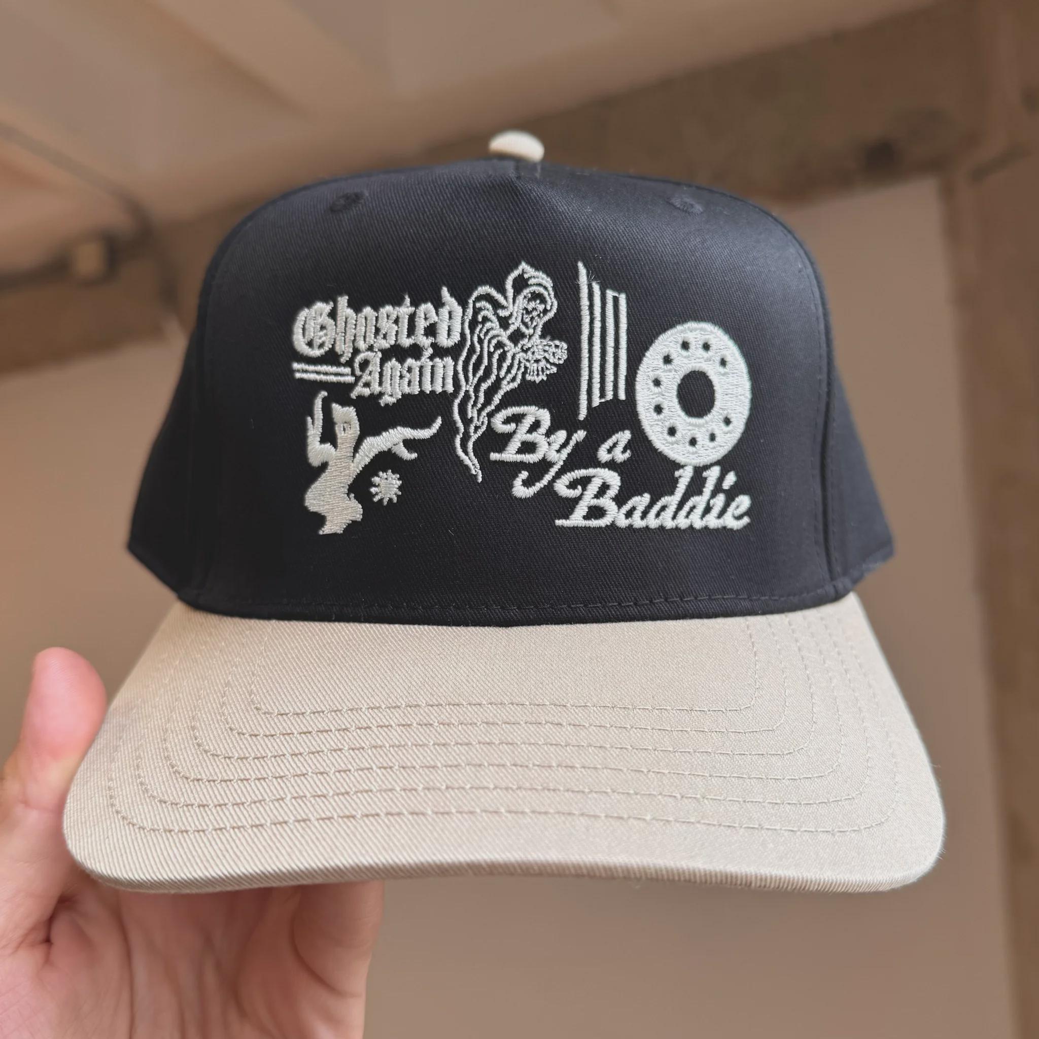 Ghosted by a Baddie Funny Embroidered Snapback Cap Made to Order Hat - Etsy