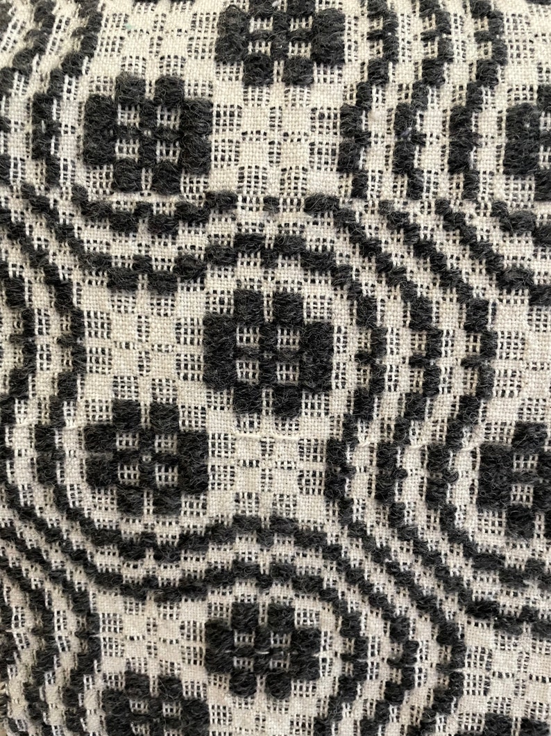 Handwoven Table Runner - Neutral Table Cloth - Steel Gray and Natural ...