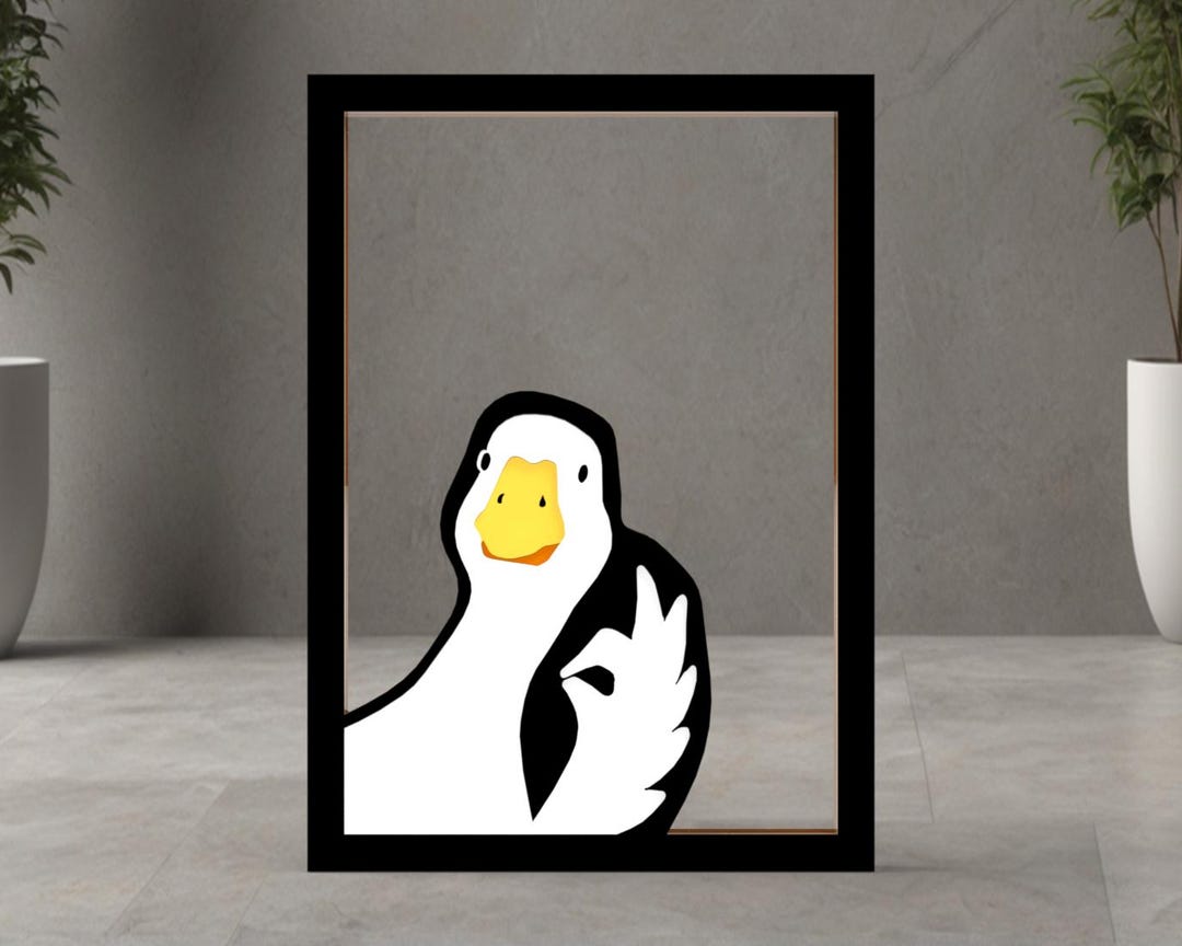 Laser Cut Duck Shadow Box: 3D Wood Art, Glowforge Files (digital ...