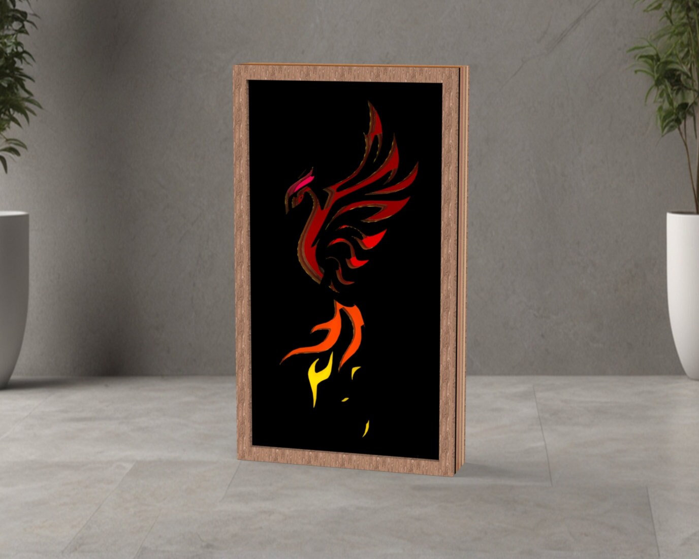 Phoenix SVG, Laser Cut File, 8 Layers Cut File,art Piece for Glowforge ...