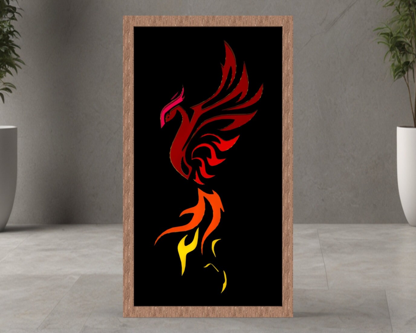 Phoenix SVG, Laser Cut File, 8 Layers Cut File,art Piece for Glowforge ...
