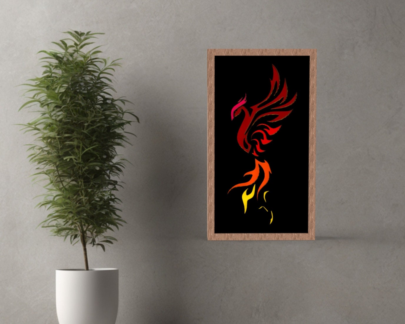 Phoenix SVG, Laser Cut File, 8 Layers Cut File,art Piece for Glowforge ...