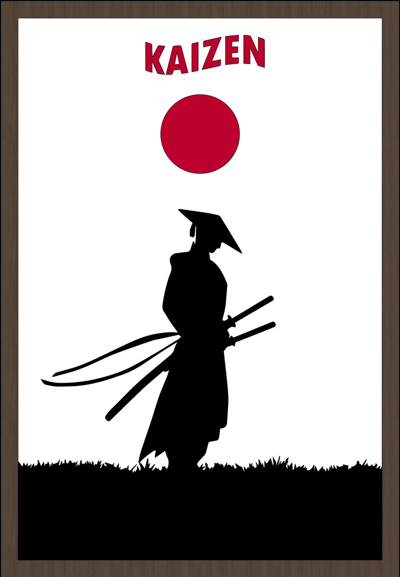 Samurai, Kaizen, Ninja, Japan, SVG, Laser Cut File,3d Layered Cut File ...