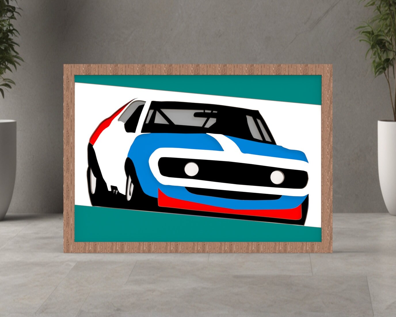 Race Car 8 Layer SVG, Laser Cut File,3d Layered Flag Cut File,art Piece ...