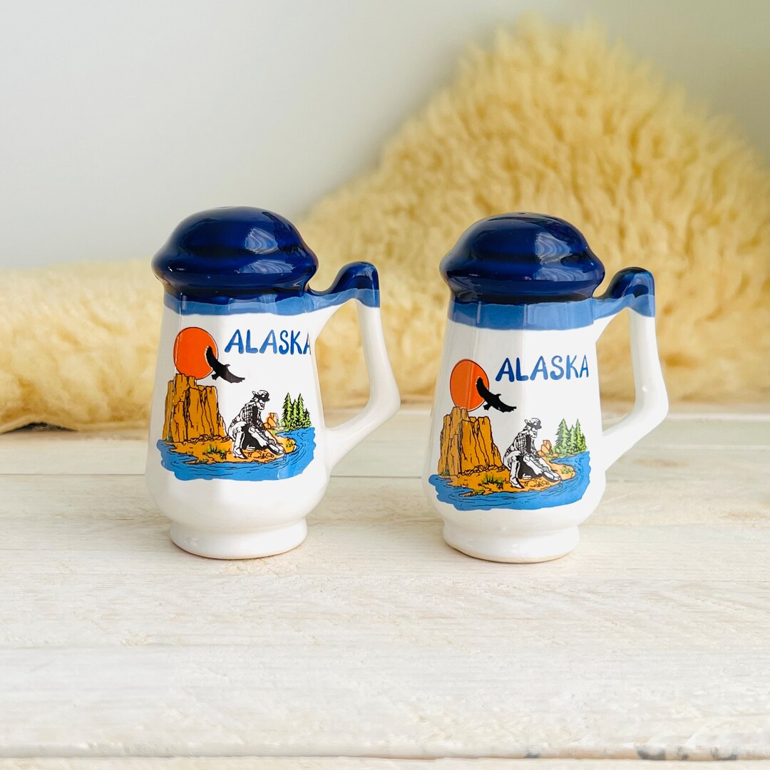 Vintage Salt & Pepper Shakers / Alaska Decorative Kitchen Trinkets ...