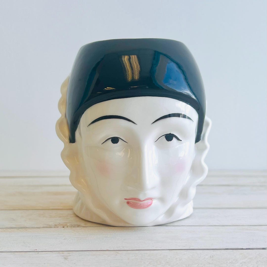 Vintage Pierrot Mug / French Sad Clown Ceramic Mug / 1980’s Sigma ...