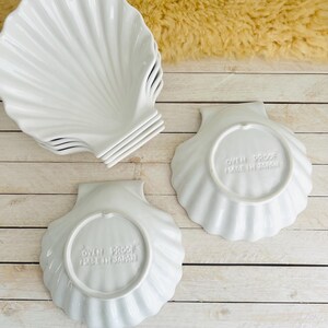 Vintage Japanese Shell Dishes / Set of 6 / Oven Safe Serving Dishes / Seaside Home Decor - Etsy