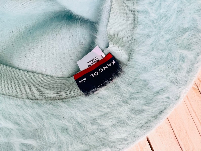 Sz Small Vintage Baby Blue Fuzzy Kangol Bucket Hat / Y2K Style Fuzzy ...
