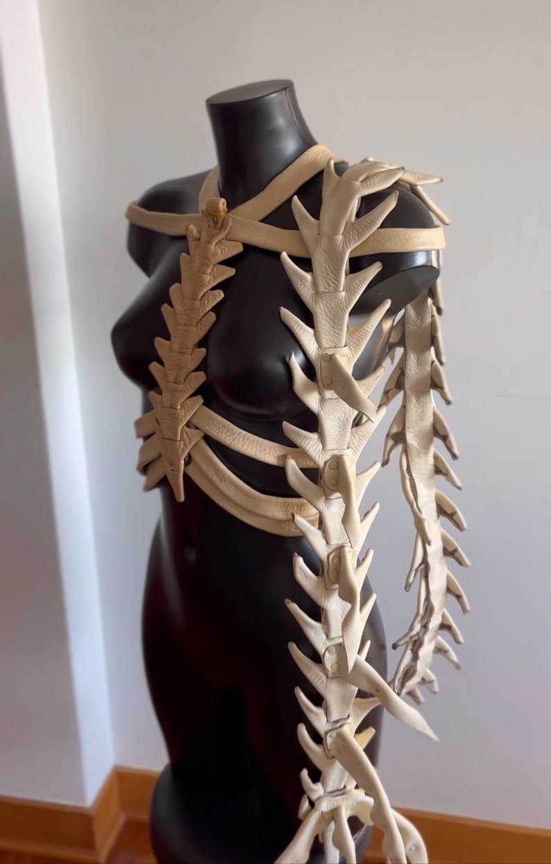 Bege Leather Spine Tail Chimera Costume by Katy Zinger - Etsy