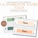 Editable Classroom Name Tags, Boho Inspired, Desk Labels, Classroom ...