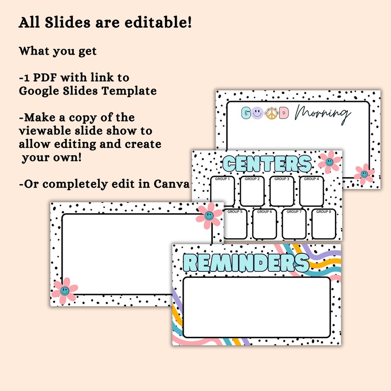 Groovy Slides Template: Add Funky Vibes to Your Presentations - Etsy