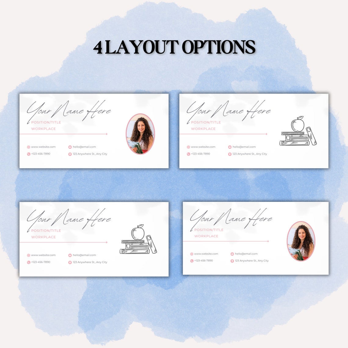 Classic Email Signature Template Canva Email Signature Design Gmail ...