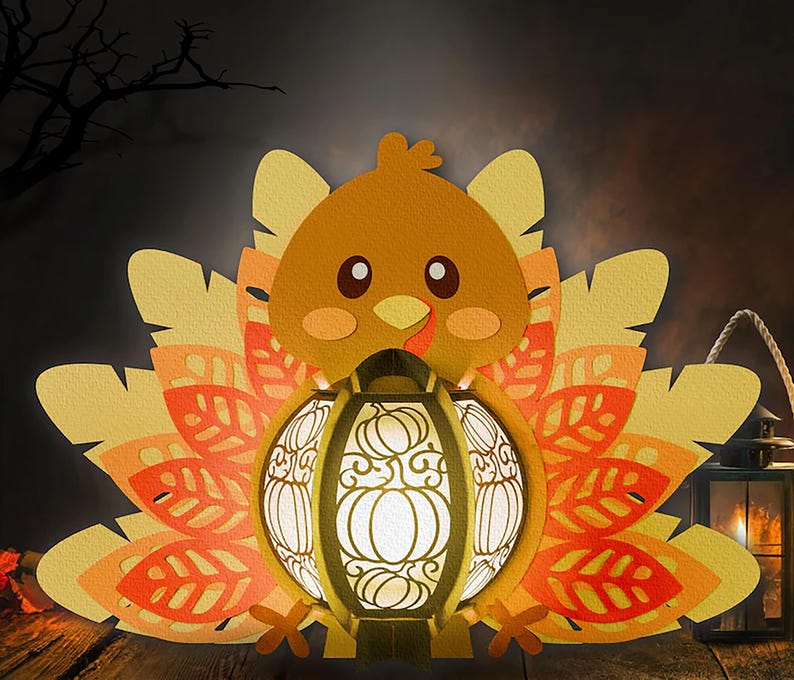 Every Art DIY Lantern Kit - Cute Turkey 1 - Etsy