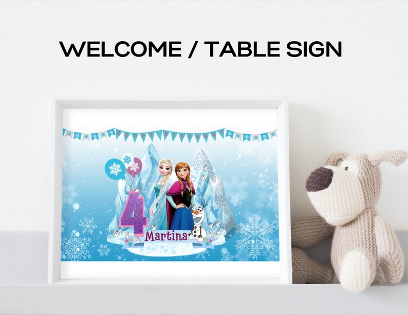 Printable Frozen Cake Topper, Elsa Cake Topper, Ice Princess Topper ...