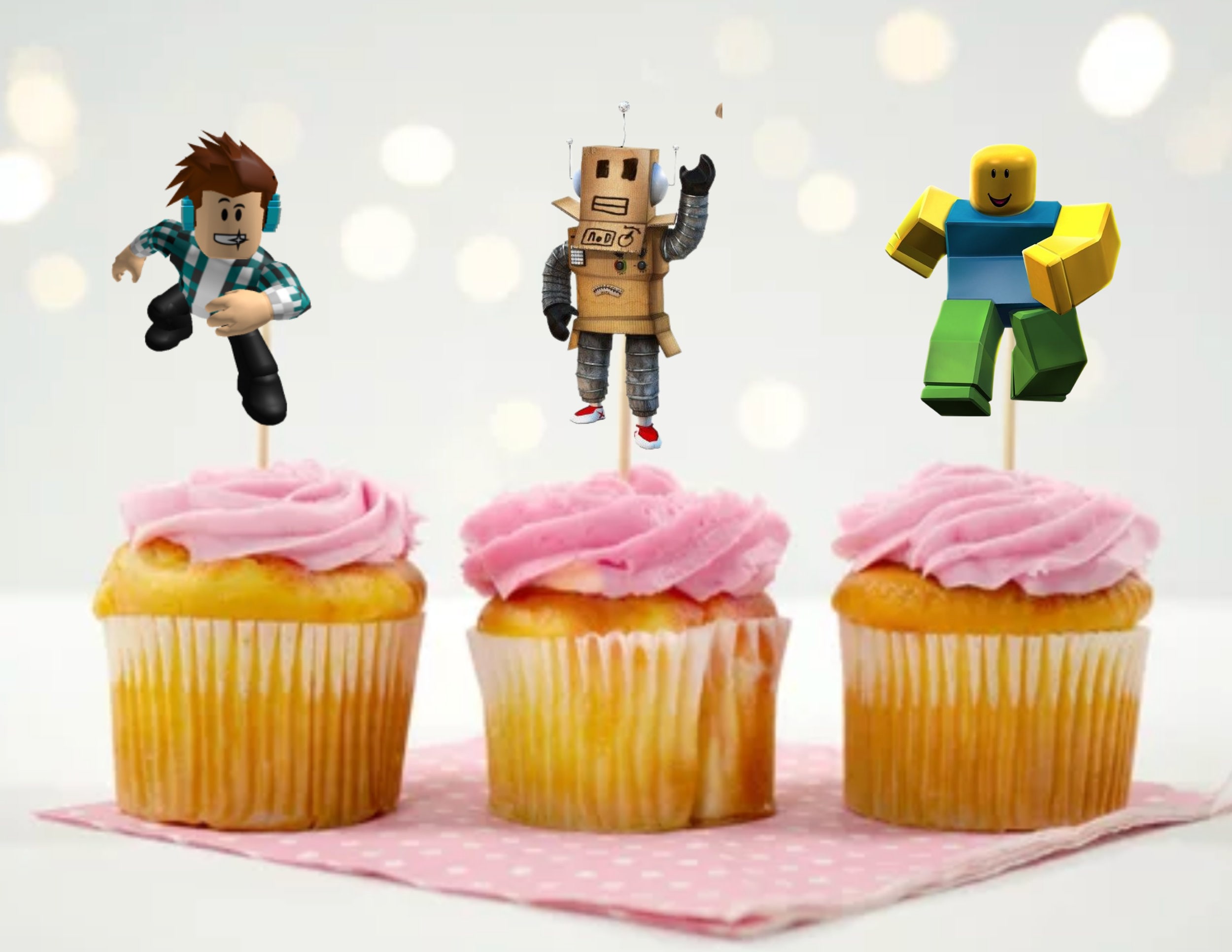 Roblox Cupcake Topper, Roblox Party, Roblox Birthday - Etsy