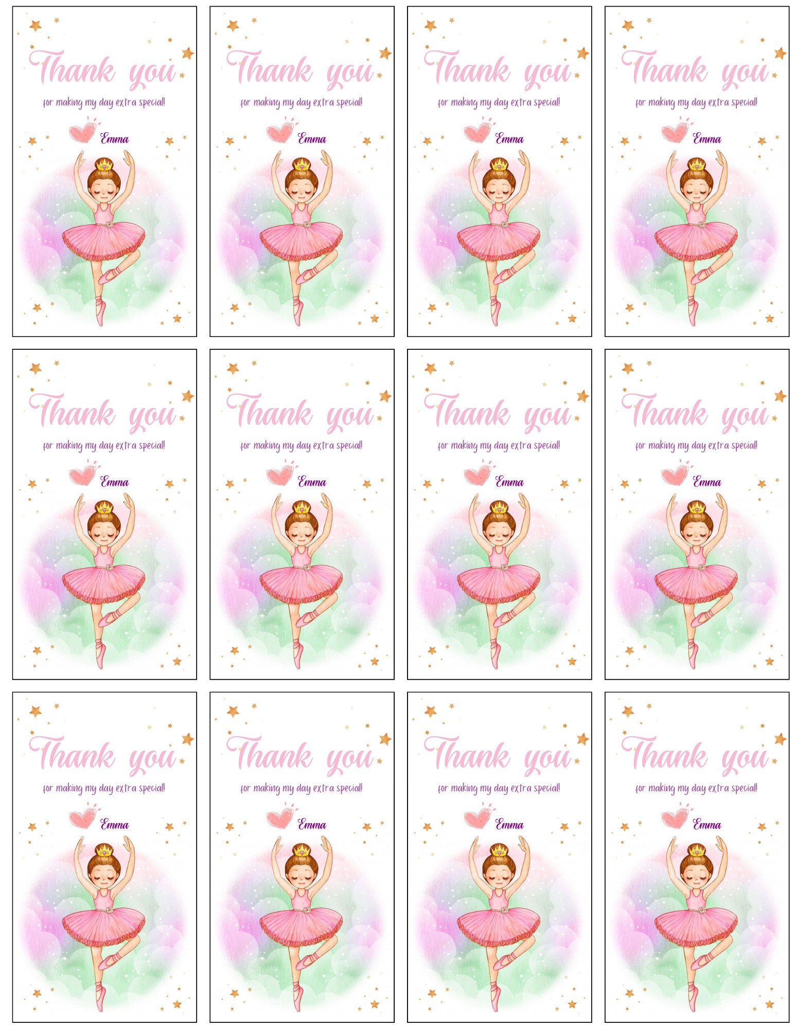 Ballerina Invitation, Ballerina Birthday Party, Ballet Party Invite - Etsy
