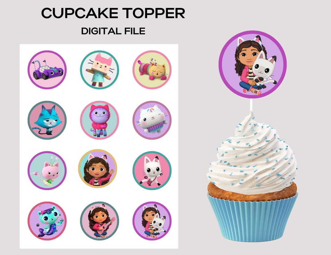Gabbys Dollhouse Cupcake Topper Gabby Cupcake Topper Gabby - Etsy Australia