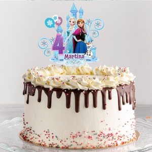 Frozen Cake Topper, Elsa Cake Topper, Ice Princess Topper, Frozen Party ...