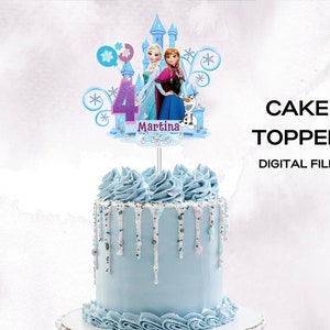 Frozen Cake Topper, Elsa Cake Topper, Ice Princess Topper, Frozen Party ...