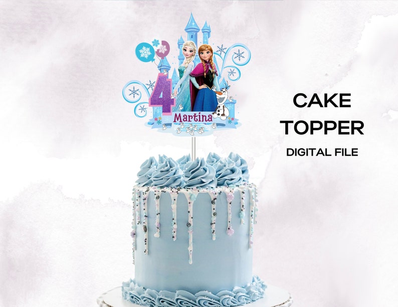 Frozen Cake Topper, Elsa Cake Topper, Ice Princess Topper, Frozen Party ...
