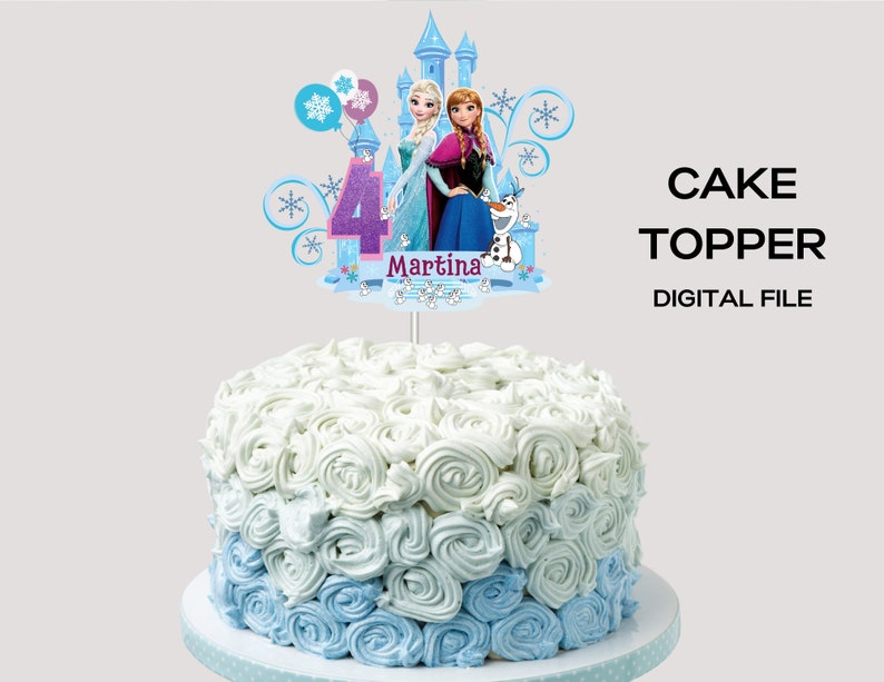 Frozen Cake Topper, Elsa Cake Topper, Ice Princess Topper, Frozen Party ...