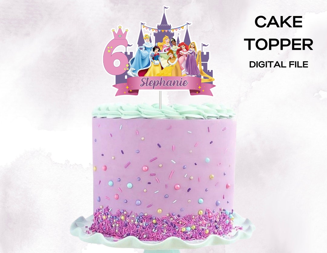 Princess Cake Topper, Princess Party, Custom Cake Topper - Etsy