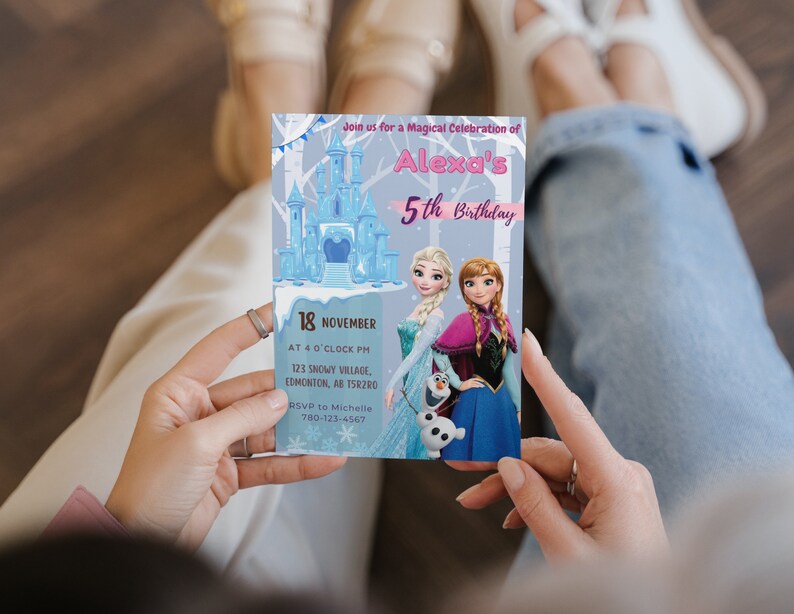 Frozen Invitation, Elsa Invitation, Frozen Digital - Etsy Canada