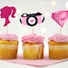 Pink Doll Cupcake Topper, Doll Cupcake Topper - Etsy