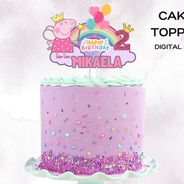 Pig Cake Toppers - Etsy