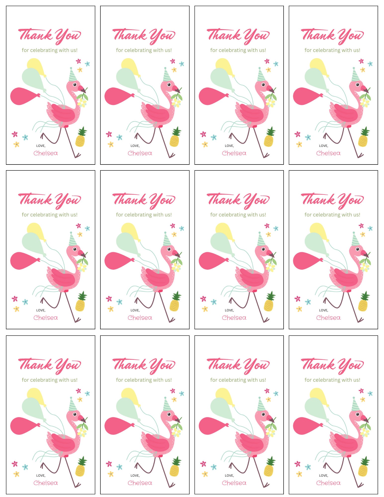 Flamingo Invitation Lets Flamingle Flamingo Party - Etsy