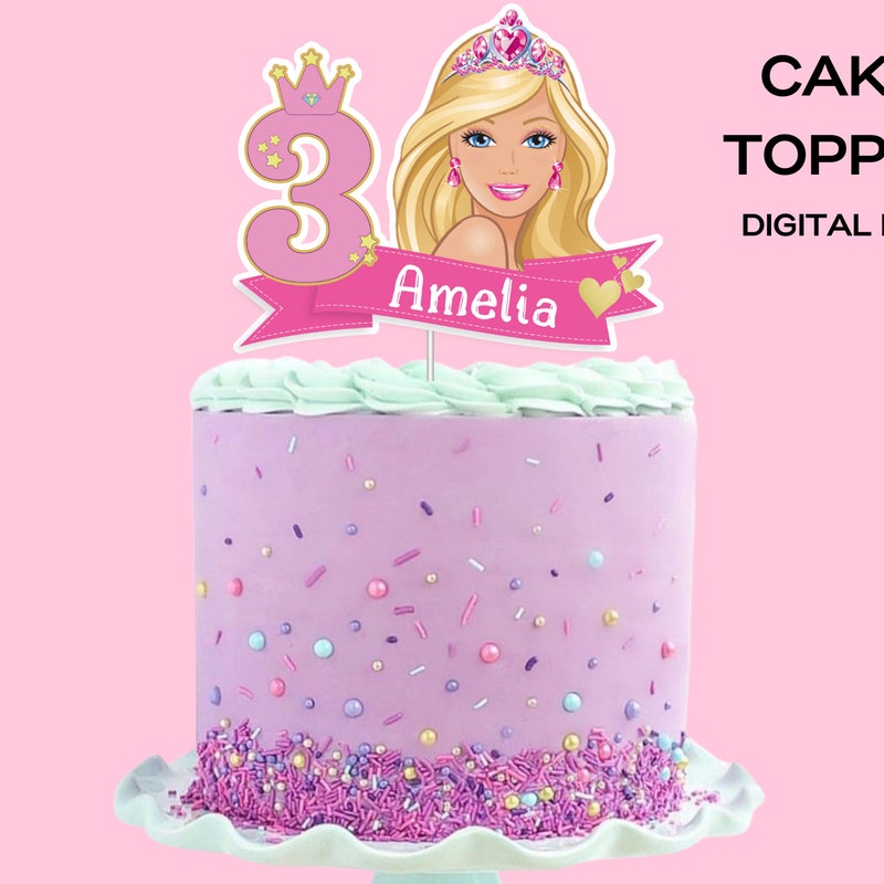 Barbie Cake Toppers - Etsy