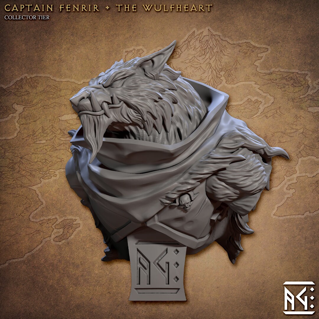 Captain Fenrir-the Wulfheart BUST -- Miniature (painted or Unpainted ...