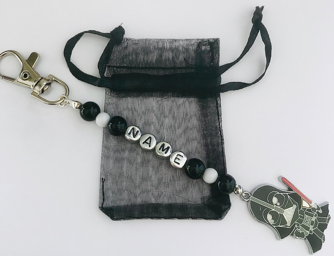 Personalised Star Wars Darth Vader Keyring Any Name - Etsy