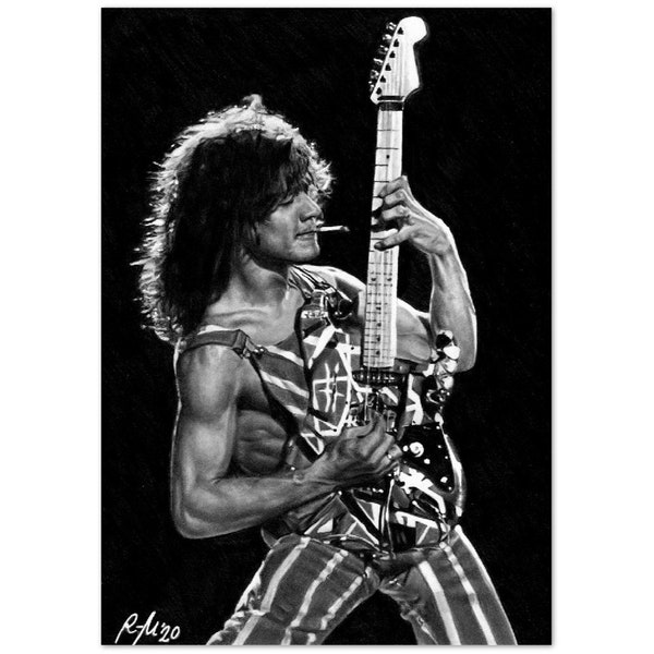 Eddie Van Halen Print - Etsy