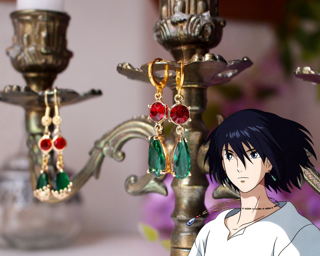 Howl Pendragon Howls Moving Castle Earrings Anime Studio - Etsy
