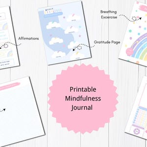 Printable Weekly Mindfulness Journal: Gratitude, Affirmation, Tracker ...