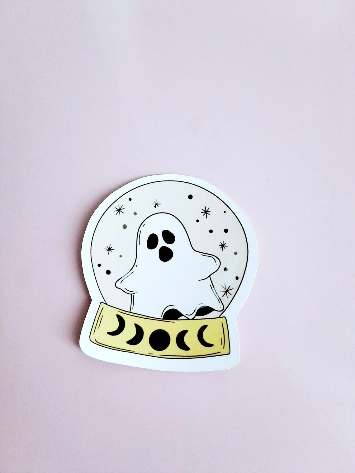 Waterproof Celestial Ghost Crystal Ball Sticker - Etsy