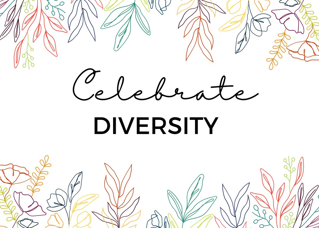 Celebrate Diversity Poster, Classroom Decor, Special Education ...