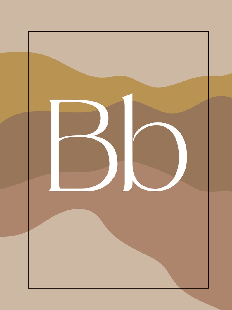 Earthtone Boho Themed Alphabet Alphabet Classroom Decor - Etsy
