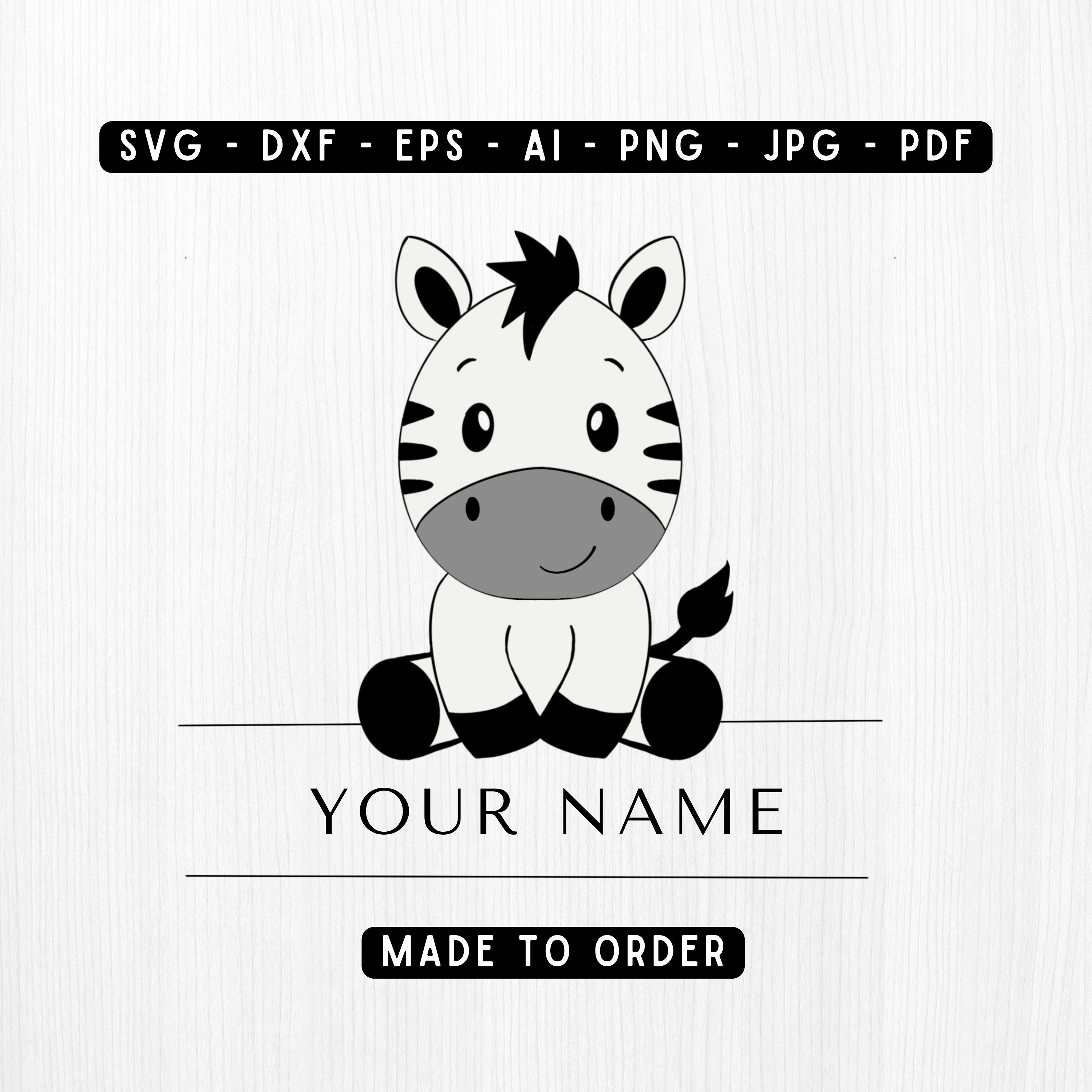 Baby Zebra Silhouette